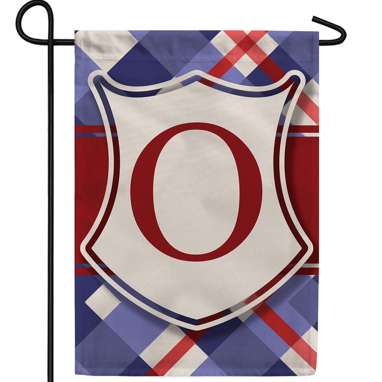 America Forever Patriotic Shield Monogram O Garden Flag, 12.5 x 18 inch ...