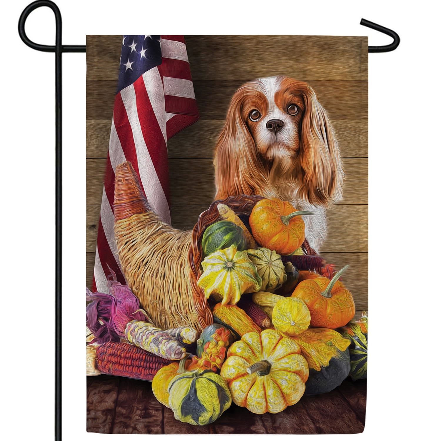 America Forever Patriotic Spaniel Garden Flag, 12.5 x 18 inch Double ...
