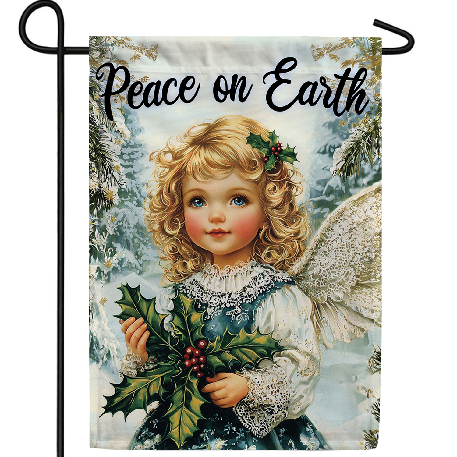 America Forever Peace on Earth Angel Garden Flag, 12.5 x 18 inches ...
