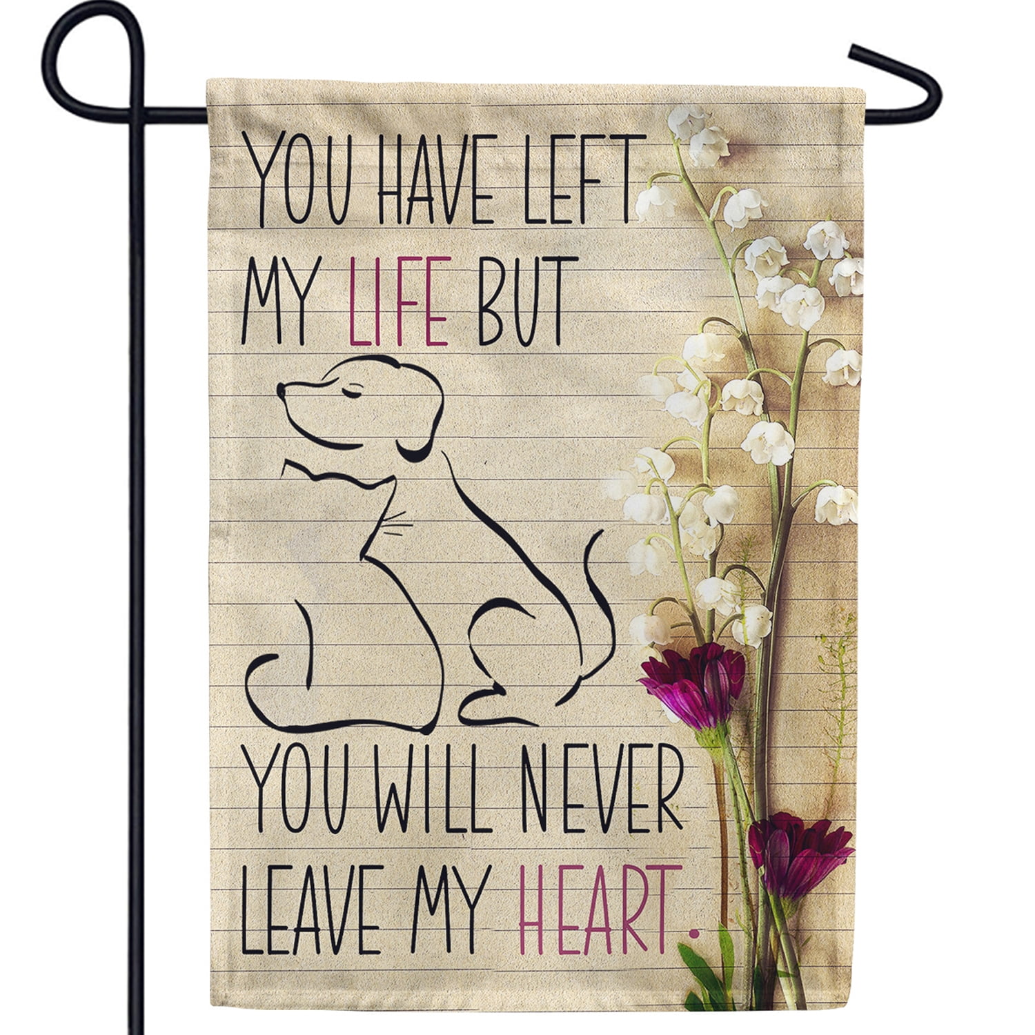 America Forever Pet Memorial Garden Flag - Forever In My Heart, Lost ...