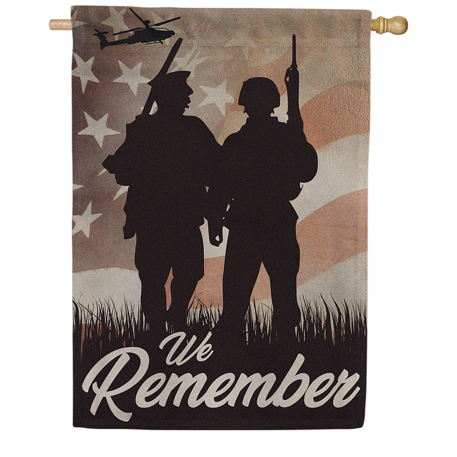 America Forever Remember Our Military House Flag, 28 x 40 inch Double ...