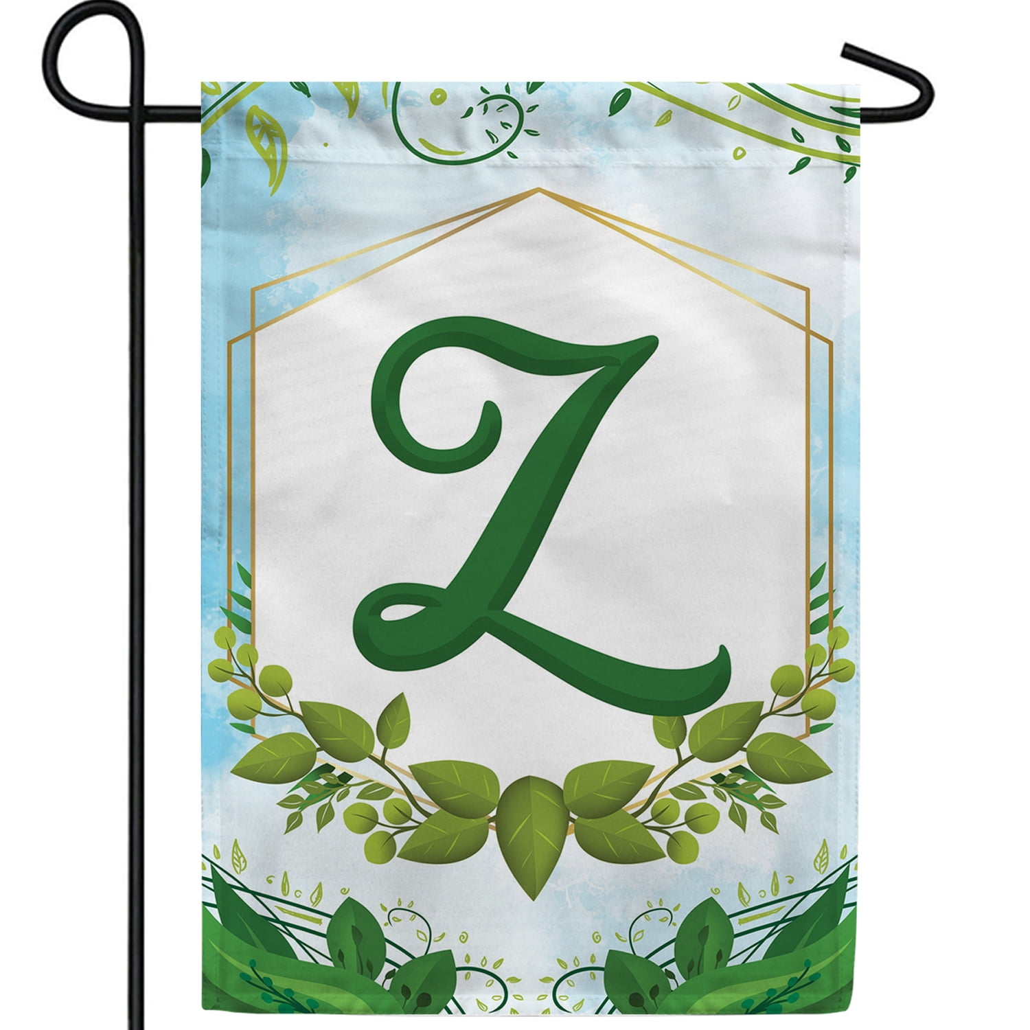 America Forever Rose Greenery Monogram Z Garden Flag, 12.5 x 18 inch ...