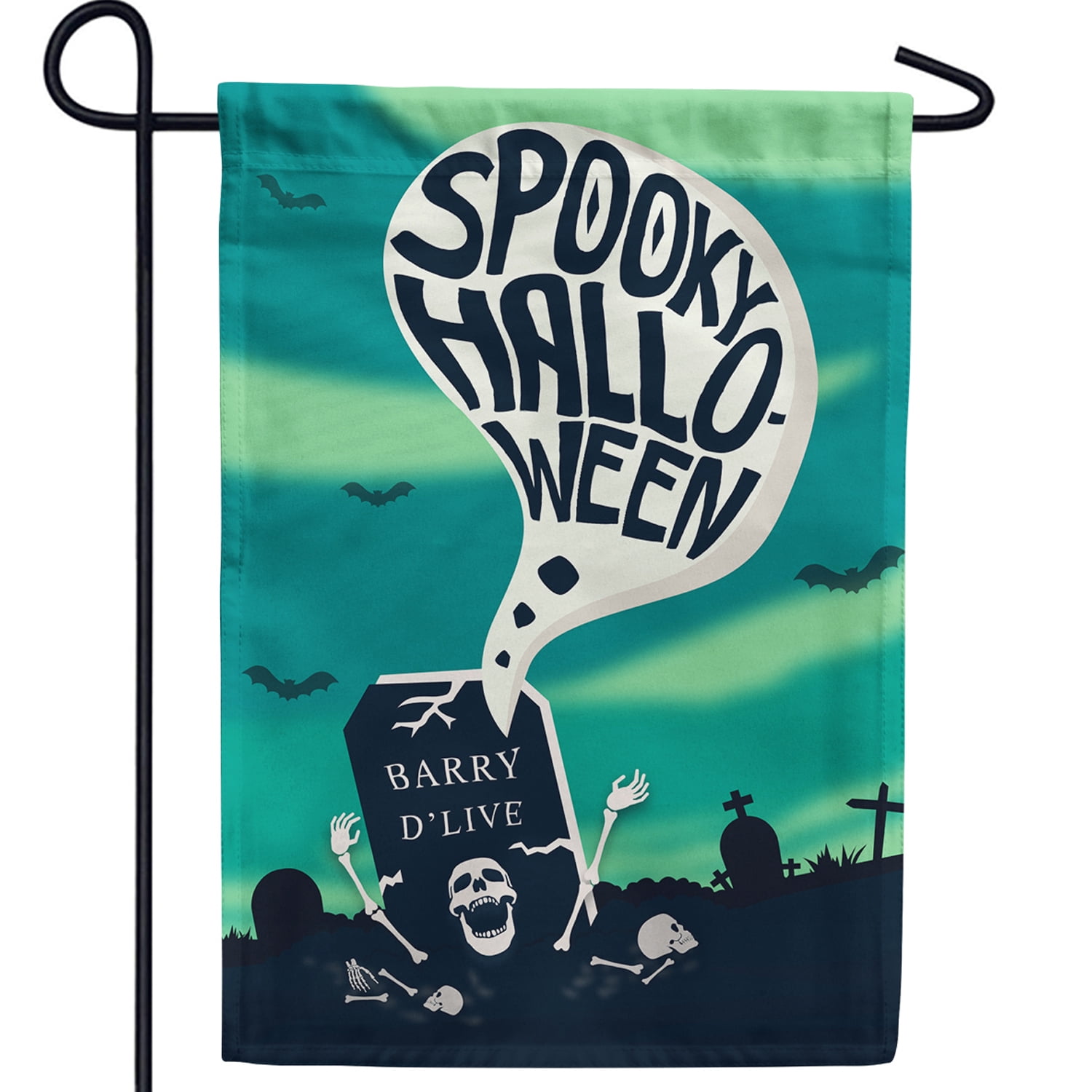 America Forever Spooky Halloween Garden Flag 12.5 x 18 inch Double ...