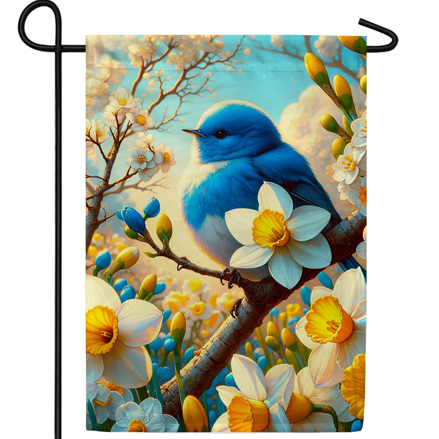 America Forever Spring Bluebird Garden Flag, 12.5x18 inch Double Sided ...