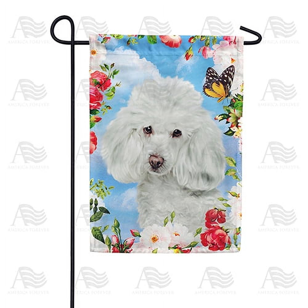 America Forever Spring Dog Garden Flag 12.5 x 18 inches Double Sided ...
