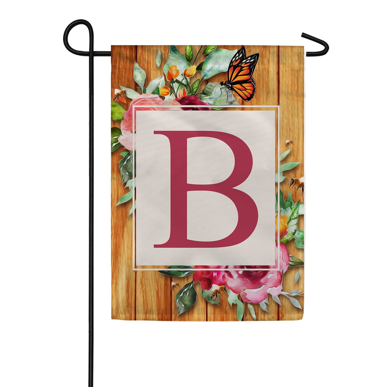 America Forever Spring Monogram Garden Flag Letter B 12.5 x 18 inches ...