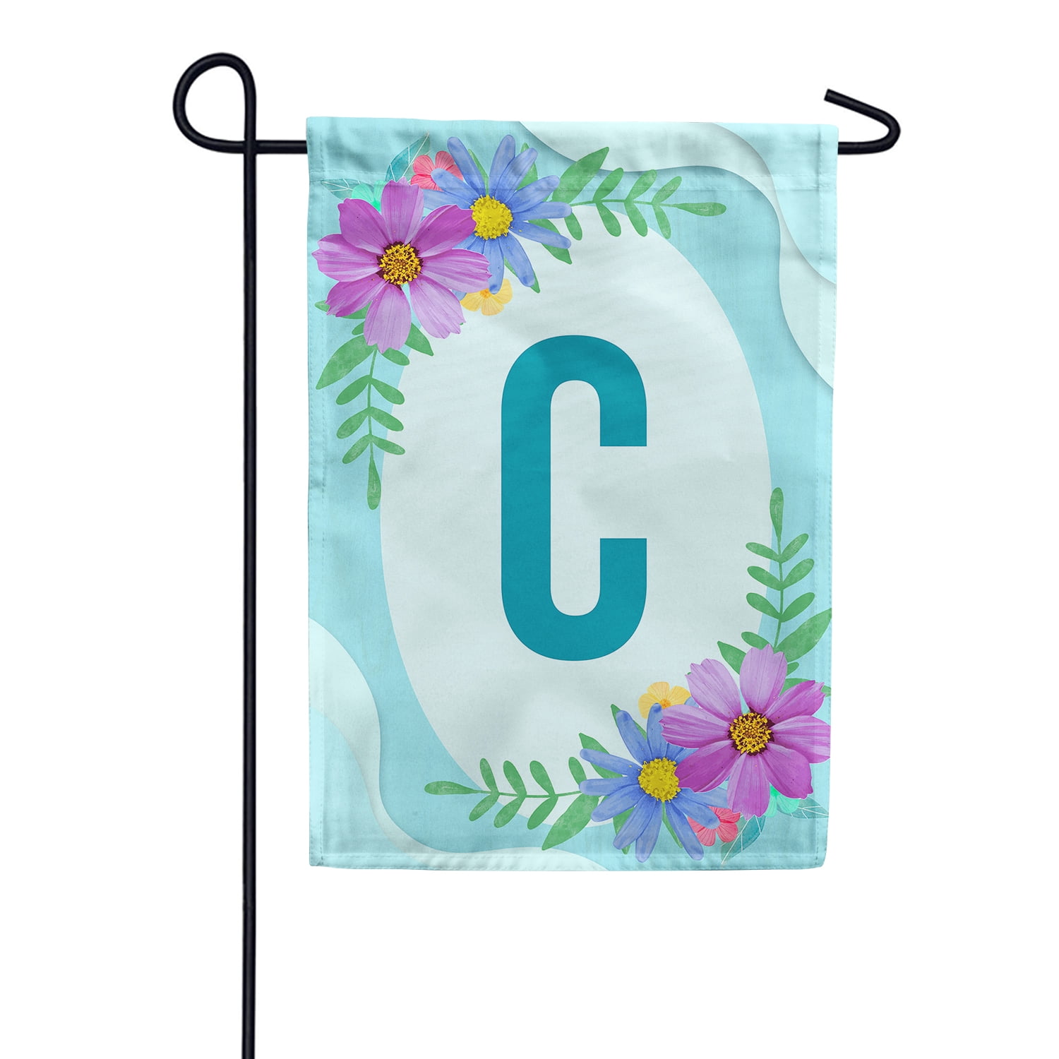 America Forever Spring Monogram Garden Flag Letter C 12.5 x 18 inches ...