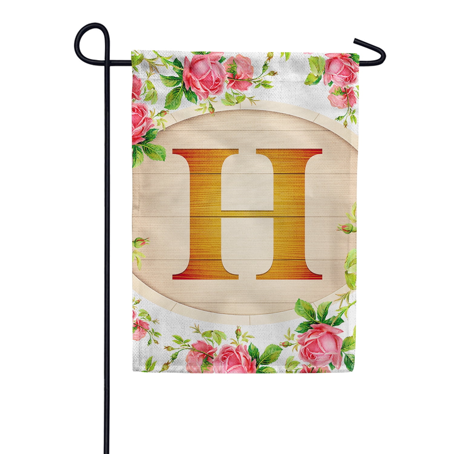 Monogram Garden Flags Letter H | Fasci Garden