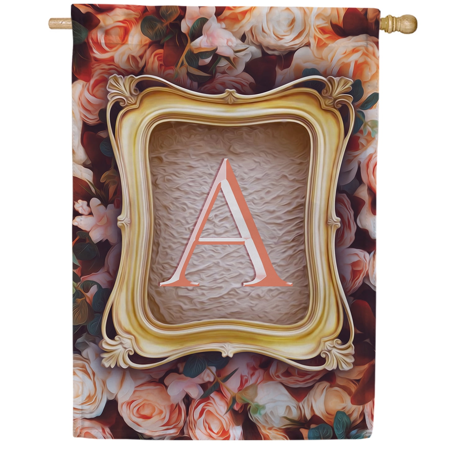 America Forever Spring Monogram House Flag Letter A 28 x 40 inches ...