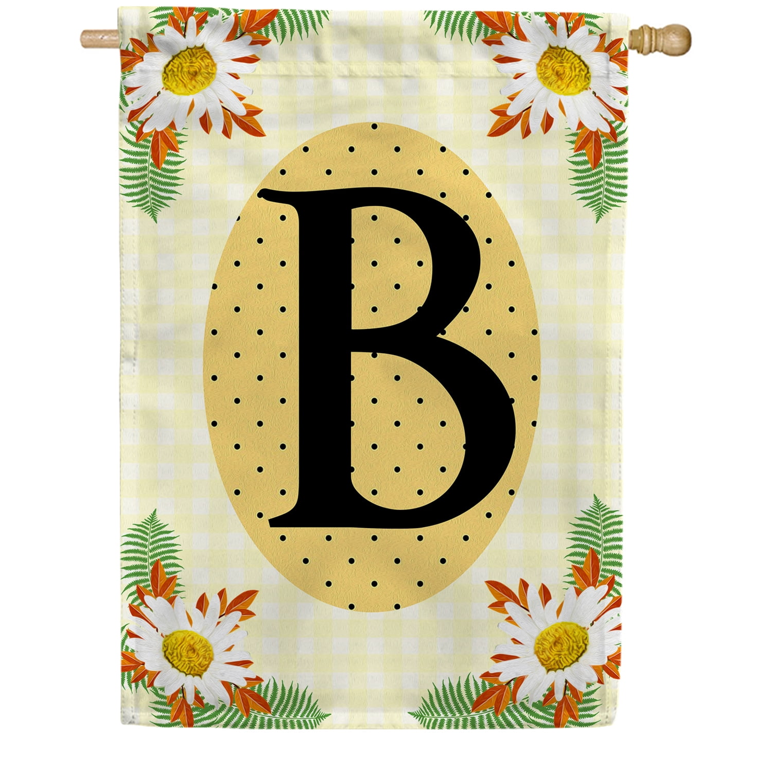 America Forever Spring Monogram House Flag Letter B 28 X 40 inches ...