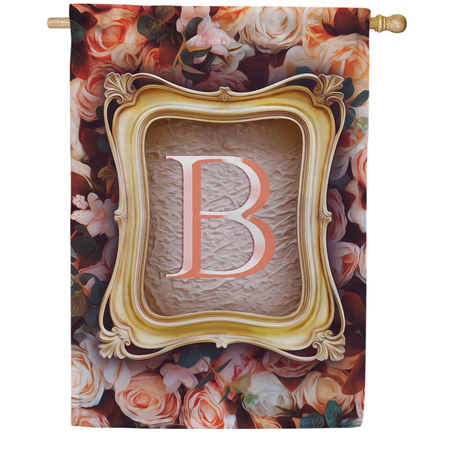 America Forever Spring Monogram House Flag Letter B 28 x 40 inches ...