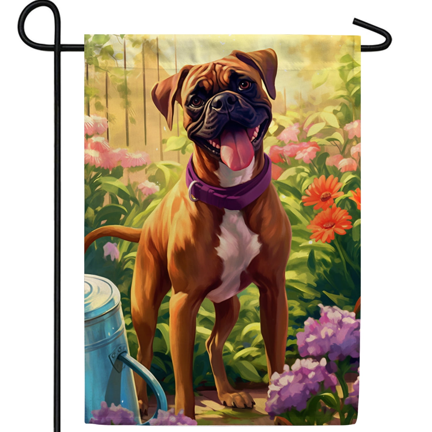 America Forever Spring Summer Boxer Dog Garden Flag 12.5 x18 inch ...