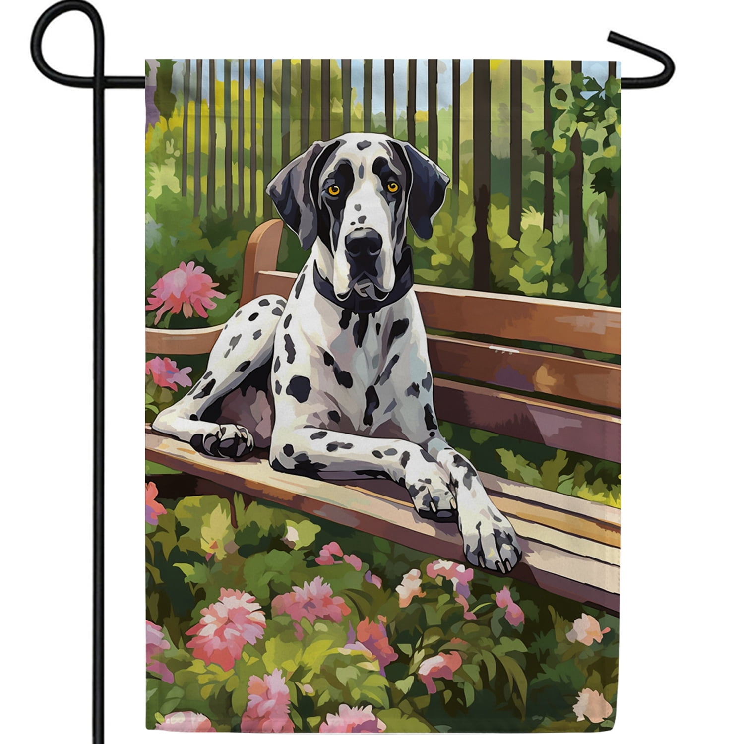 America Forever Spring Summer Dalmatian Dog Garden Flag 12.5 x18 inch ...