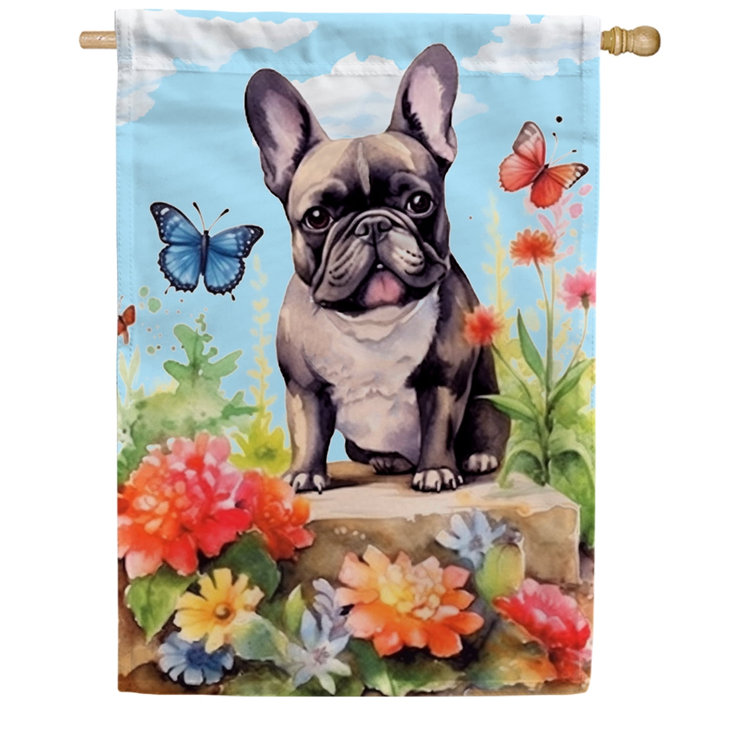 America Forever Spring Summer Dog House Flag 28 x 40 inch Double Sided ...