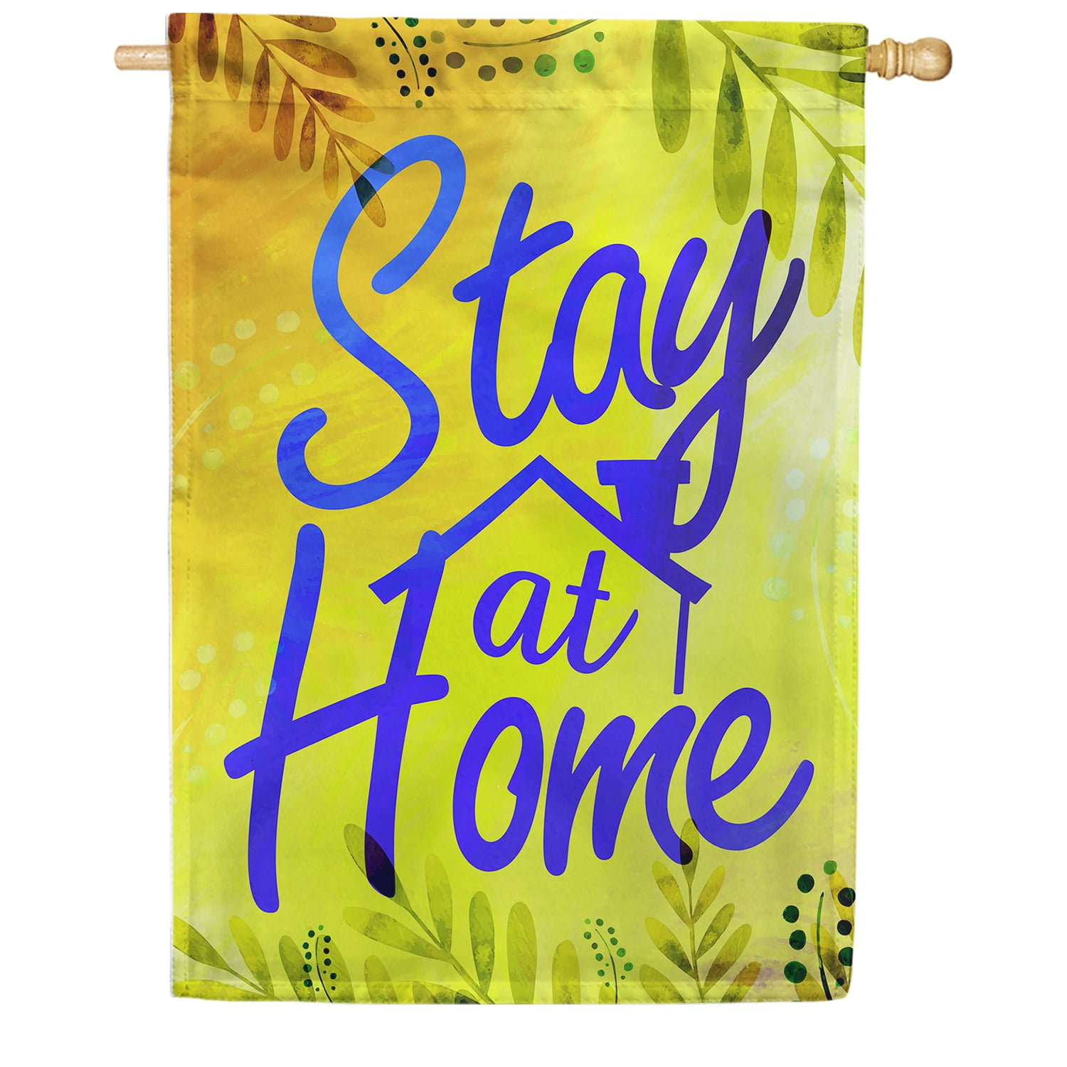 America Forever Stay at Home House Flag, 28 x 40 inch Double Sided ...