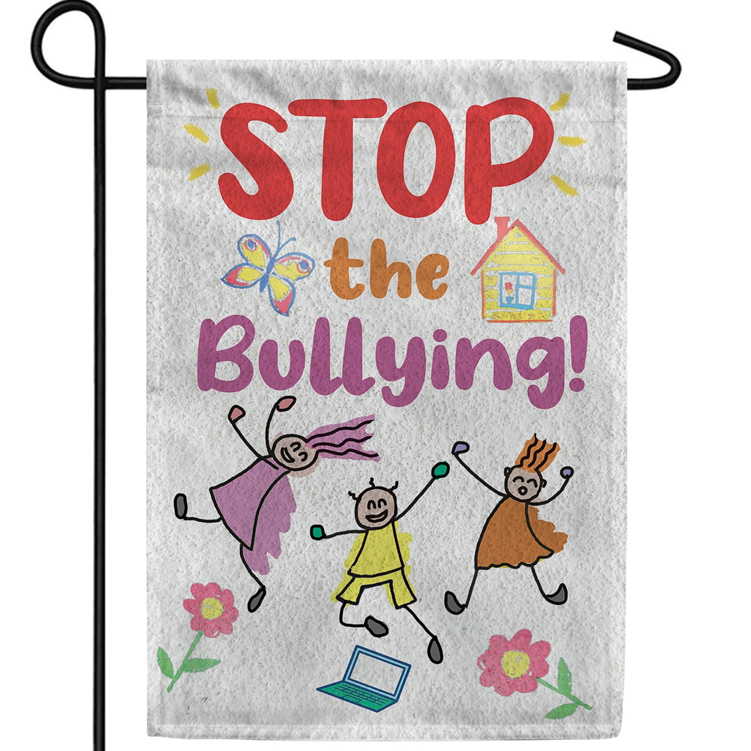 America Forever Stop The Bullying Garden Flag, 12.5 x 18 inch Double ...