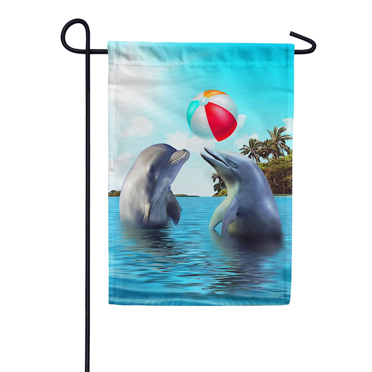 America Forever Summer Dolphin Garden Flag 12.5 x 18 inches Dolphin ...