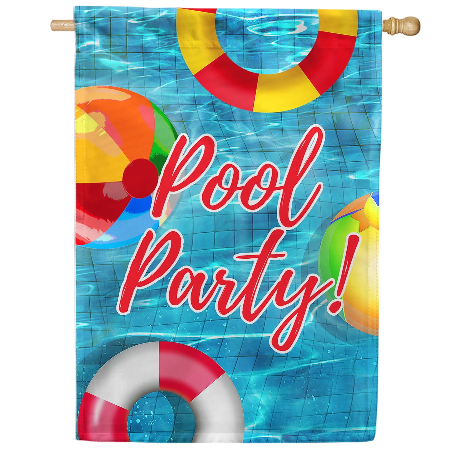 America Forever Summer Pool Party House Flag Life is Better at the Pool ...