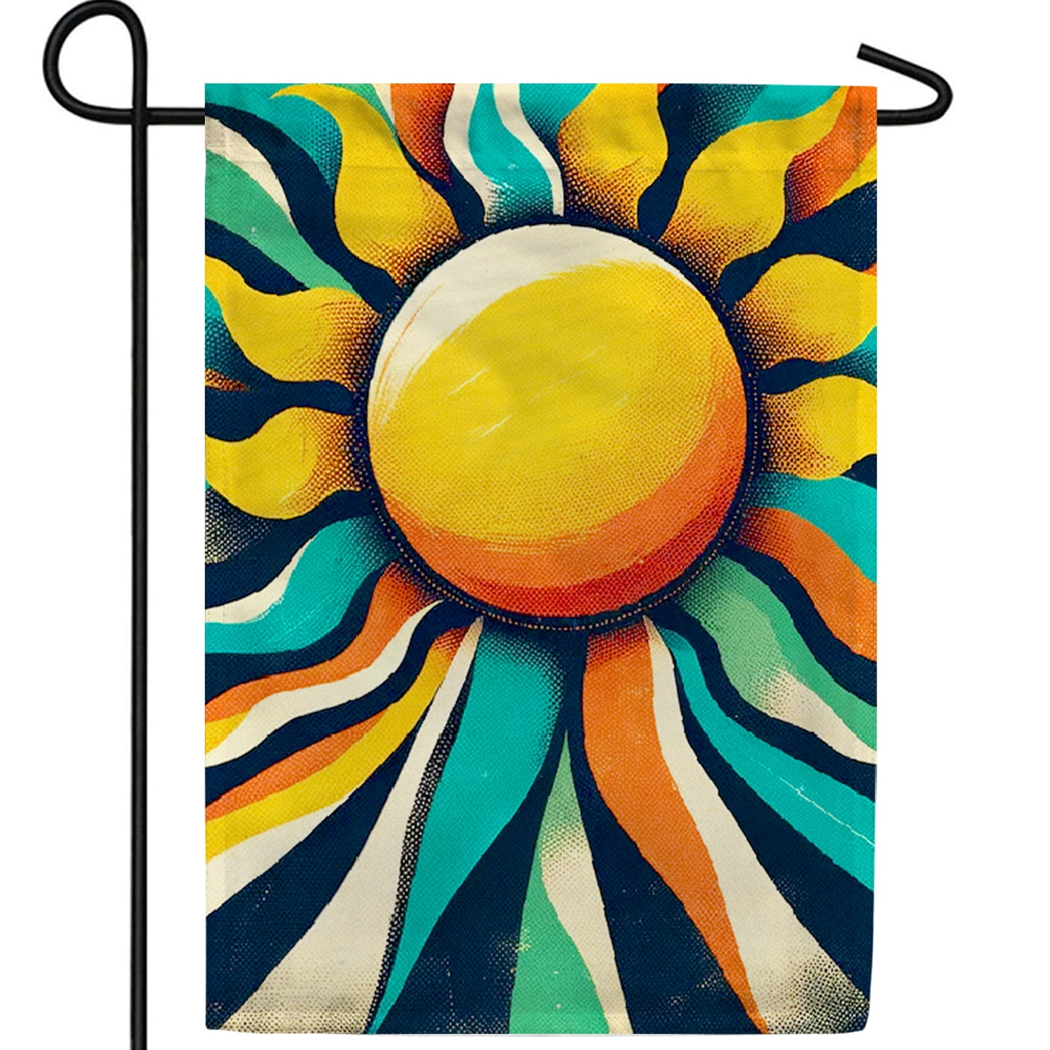 America Forever Summer Sunshine Garden Flag, 12.5x18 inch Double Sided ...