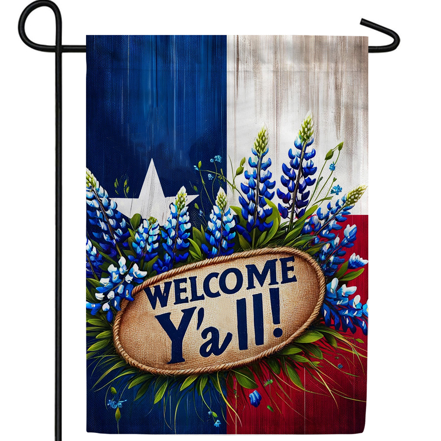 America Forever Texas Blue Bonnets Garden Flag , 12.5x18 inch Double ...