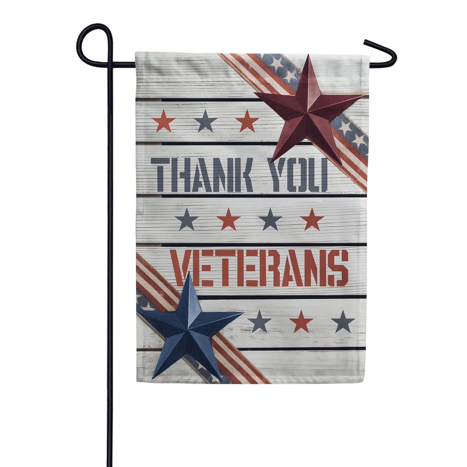 America Forever Thank You Veterans Garden Flag 12.5 x 18 inch Double ...