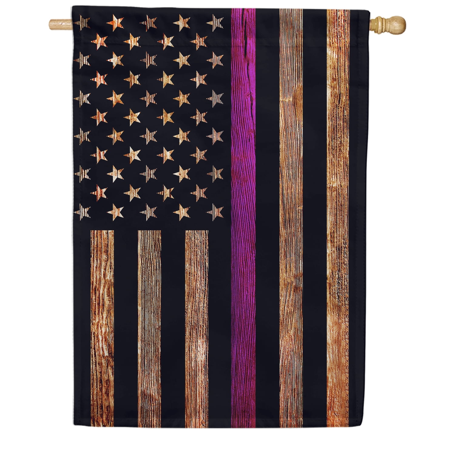 America Forever Thin Purple Line House Flag 28 x 40 Inch Double Sided ...
