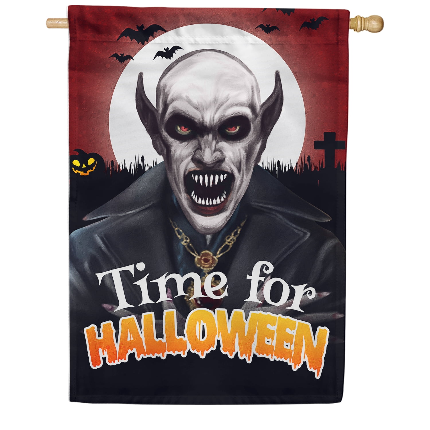 America Forever Vampire Halloween House Flag 28 x 40 inch Double Sided ...