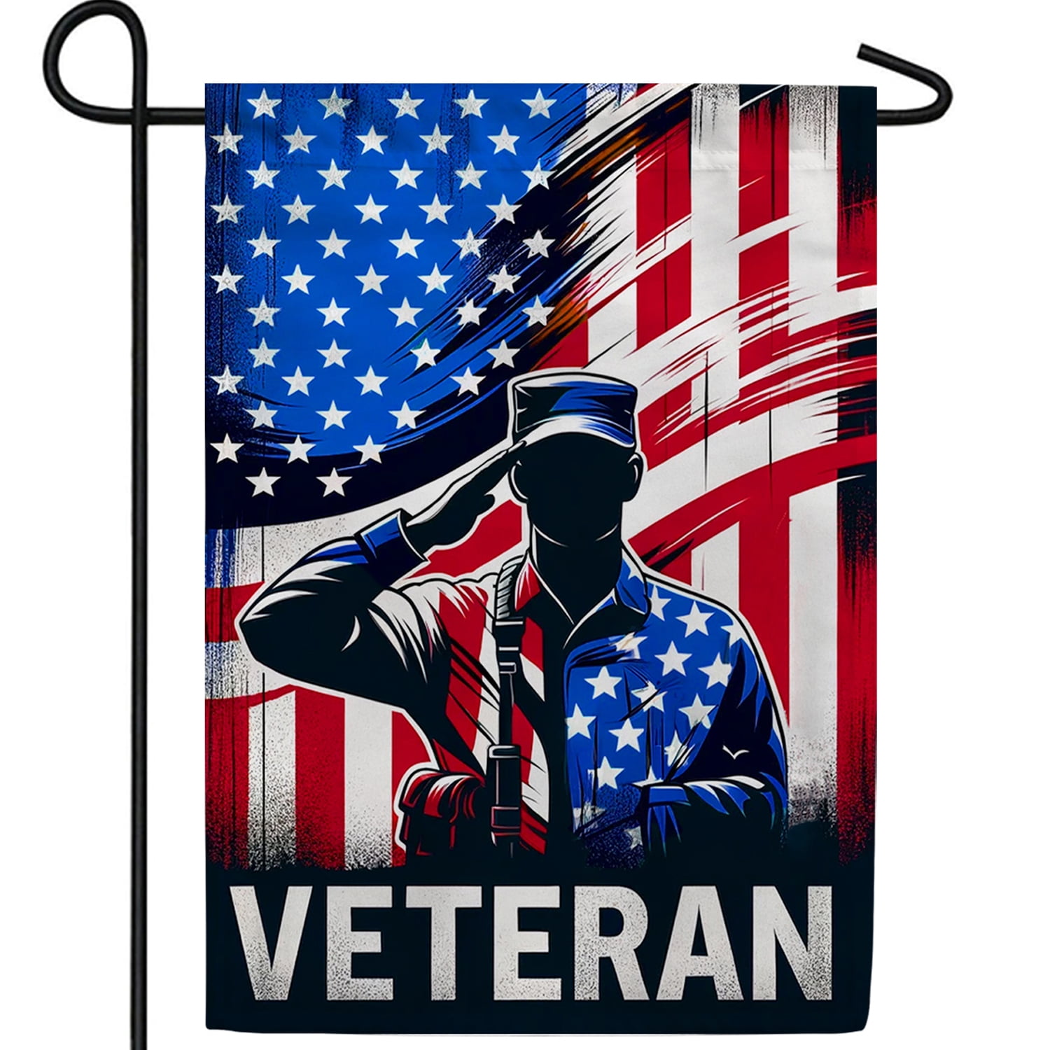 America Forever Veteran Military Garden Flag, 12.5x18 inch Double Sided ...