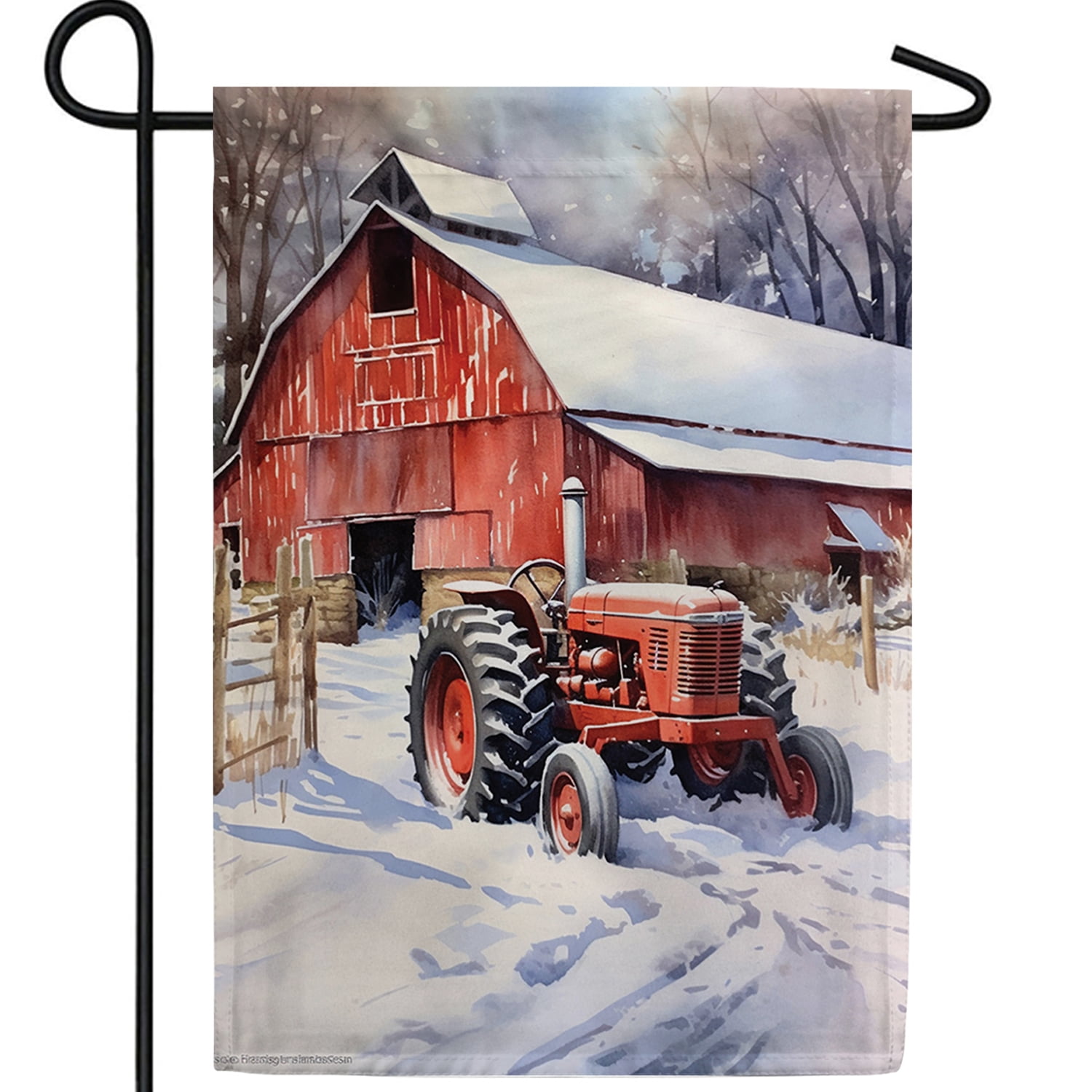 America Forever Waiting Spring Plow Garden Flag, 12.5 x 18 inch Double ...