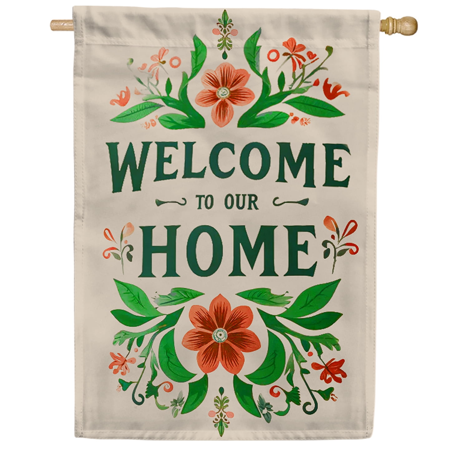 America Forever Welcome to Our Home House Flag, 28 x 40 inch Double ...
