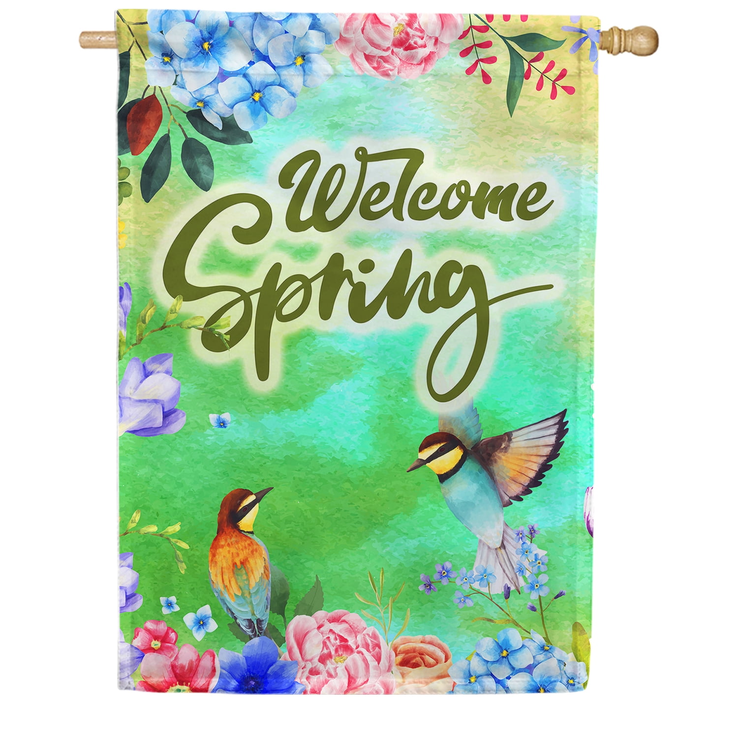 America Forever Welcome Spring House Flag 28 x 40 inches Double Sided ...