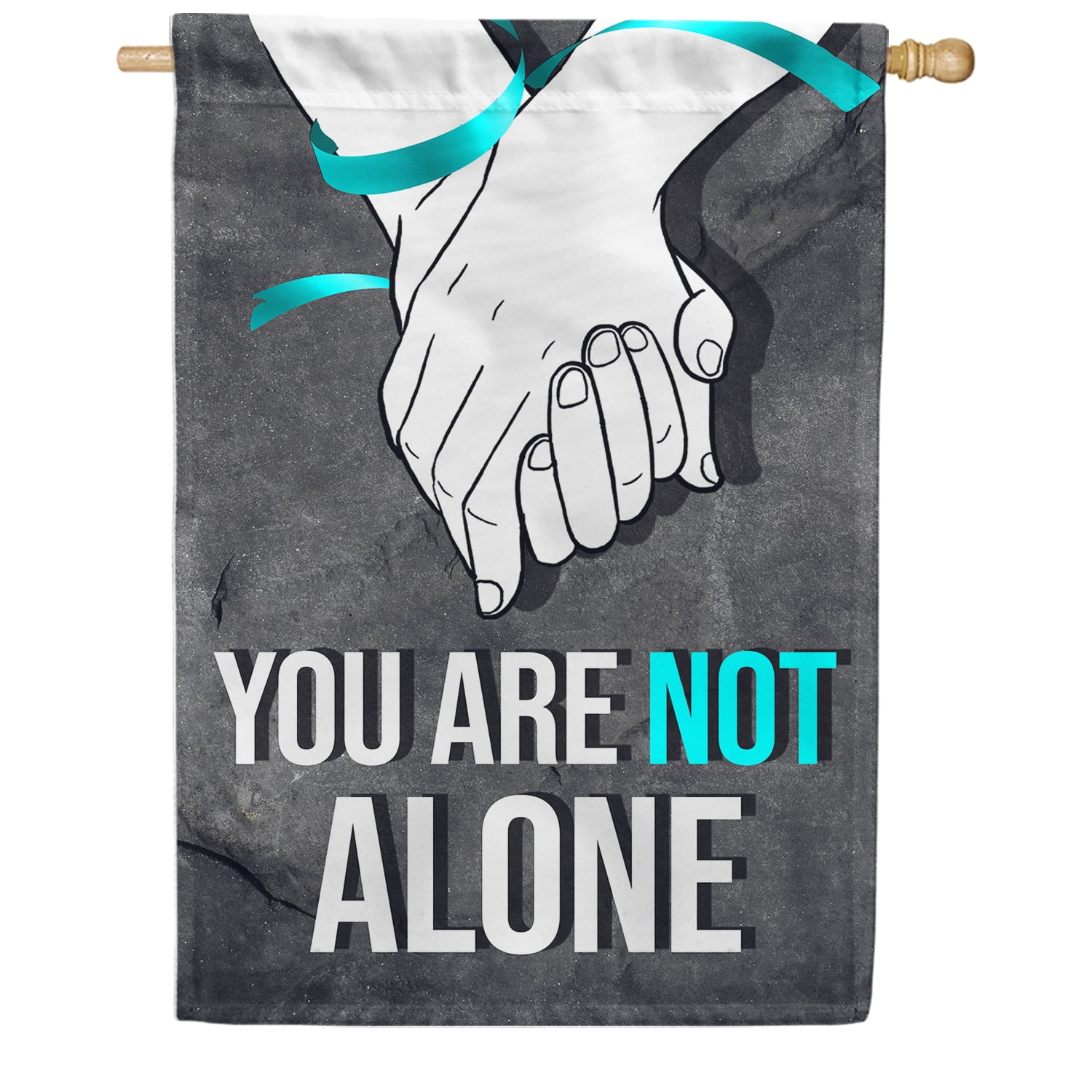 America Forever You Are Not Alone House Flag, 28 x 40 inch Double Sided ...