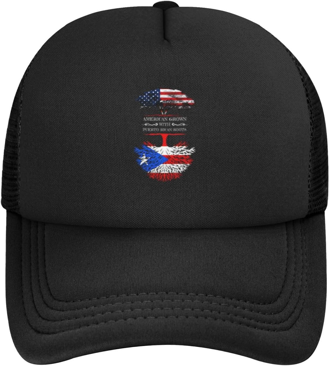 America Grown with Puerto Rican Roots Puerto Rico Baseball Cap Hat ...