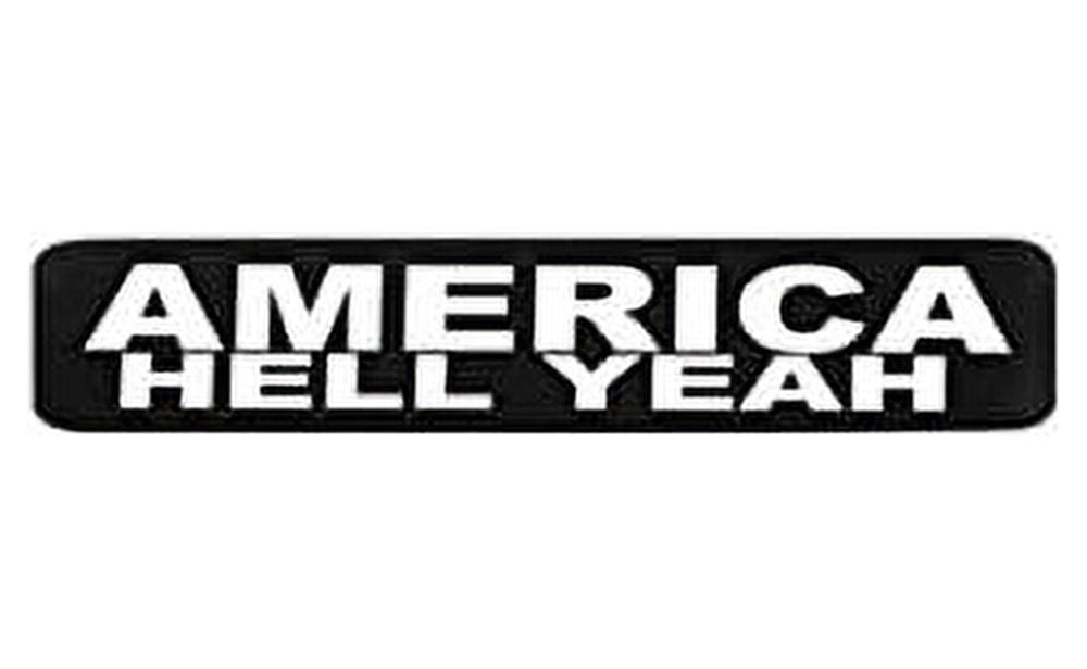 America Hell Yeah Motorcycle Helmet Stickers - Novelty Artwork Decals ...