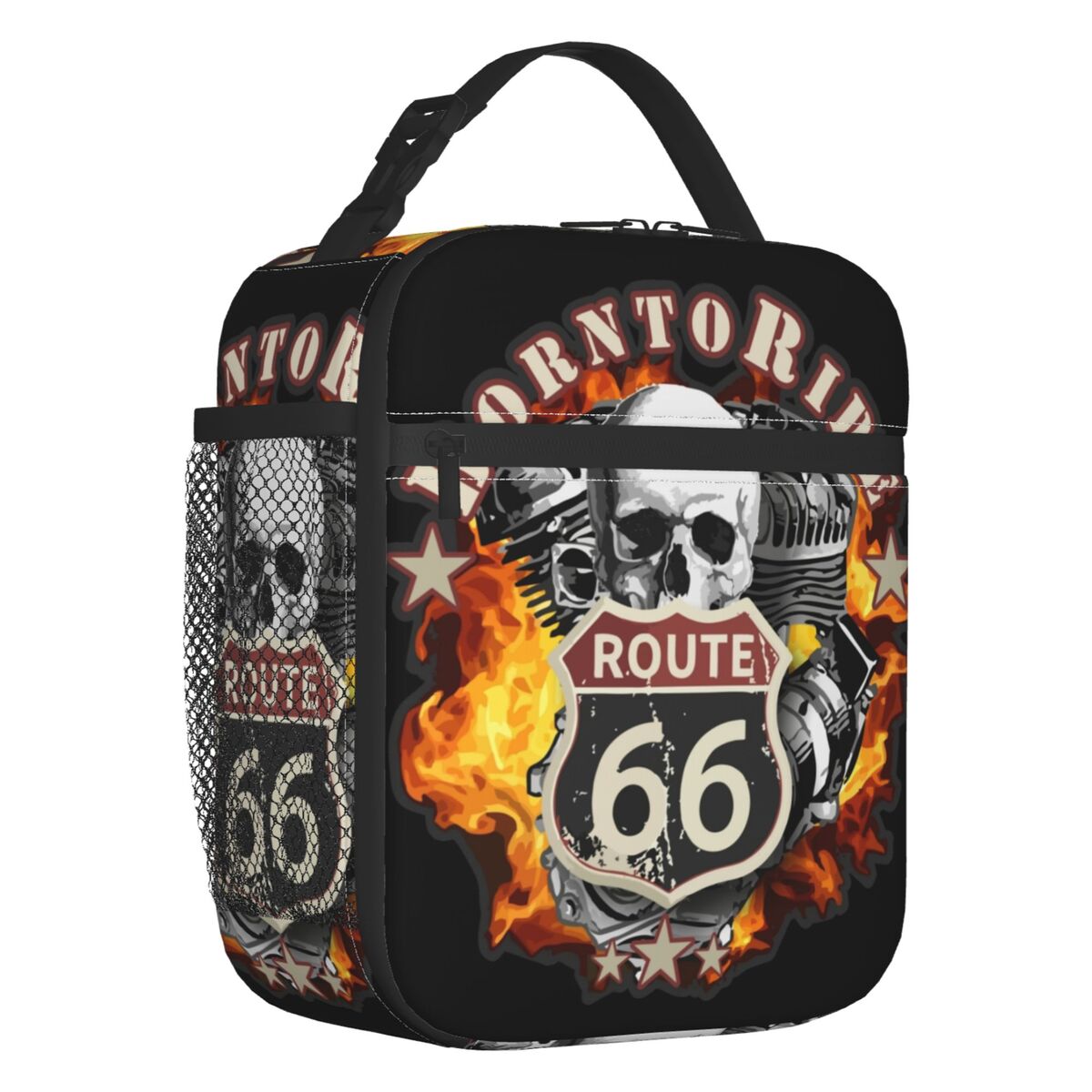 America Highway Insulated Lunch Bag for Women Resuable US Signs Cooler ...