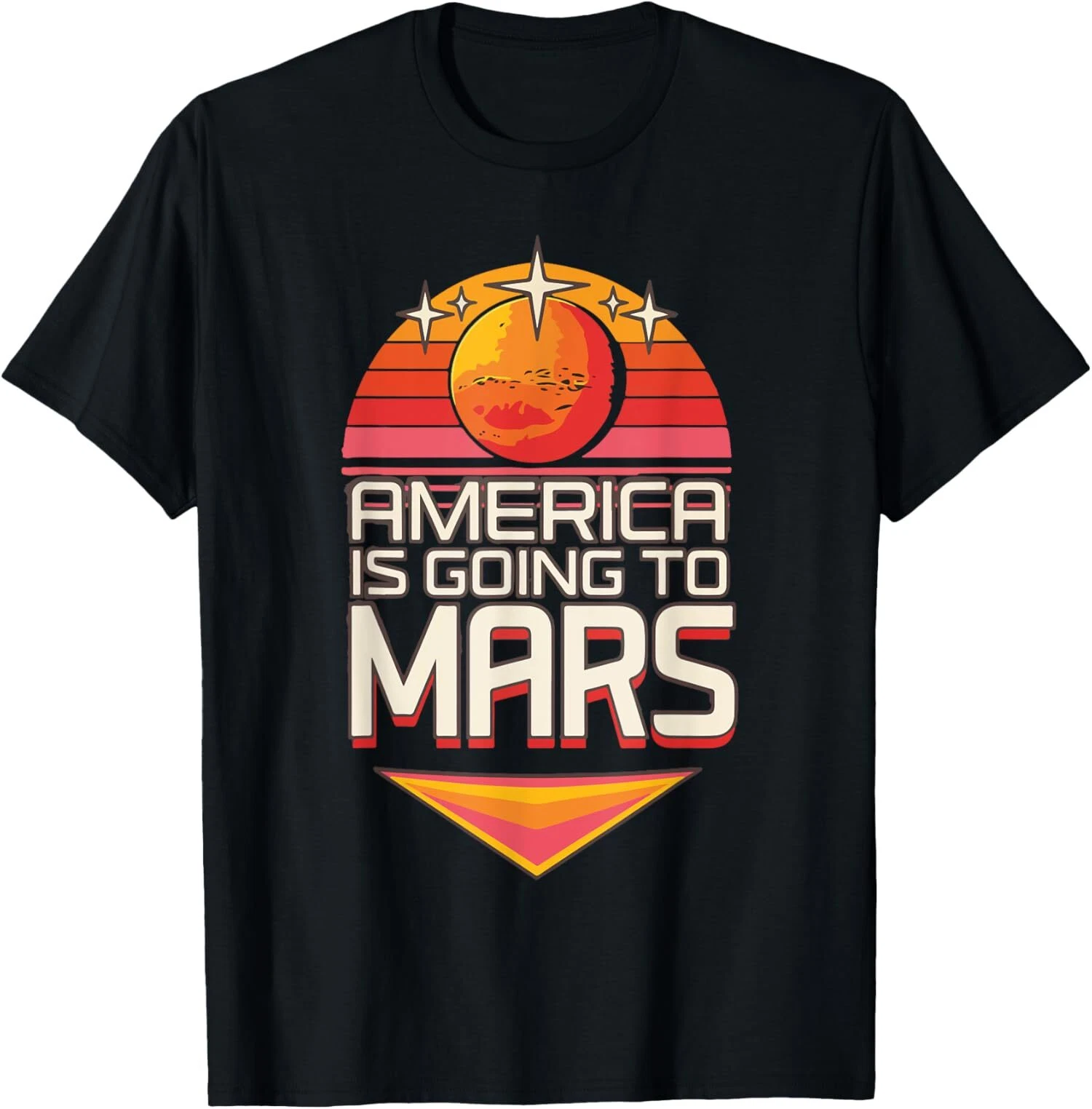 America Is Going To Mars Funny USA Patriotic Retro Space Gift New ...