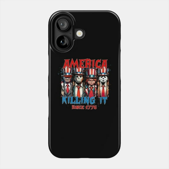 America Killing It Since 1776 Horror Case for iPhone 11,12,13,14,15,16,17 Fourth Of July ...