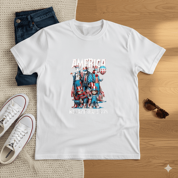 America Killing It Since 1776 Patriotic T-Shirt, for men & women, S-5XL ...