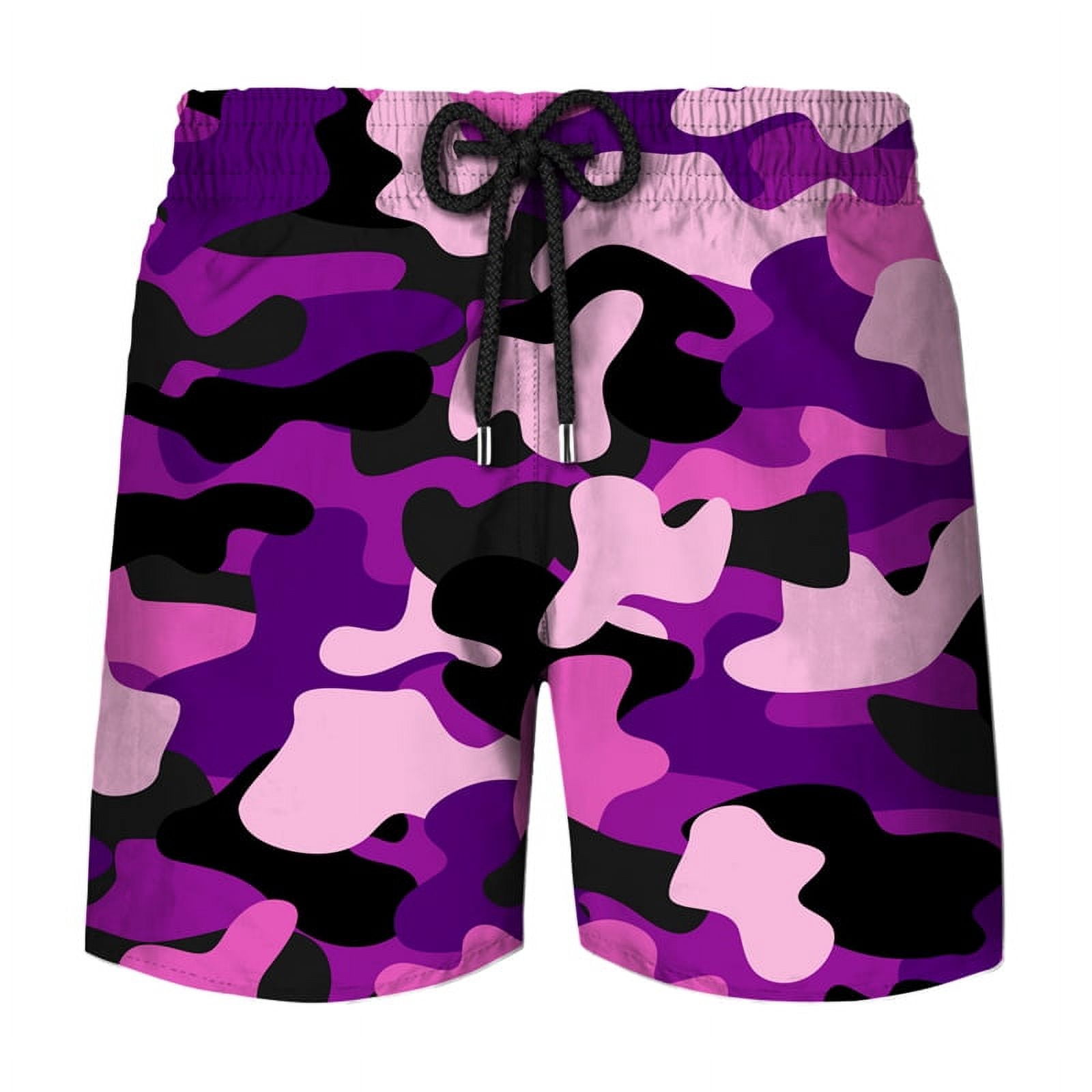 America Leaf Forest uflage Board Shorts Men Clothing 3D Print Hawaii ...