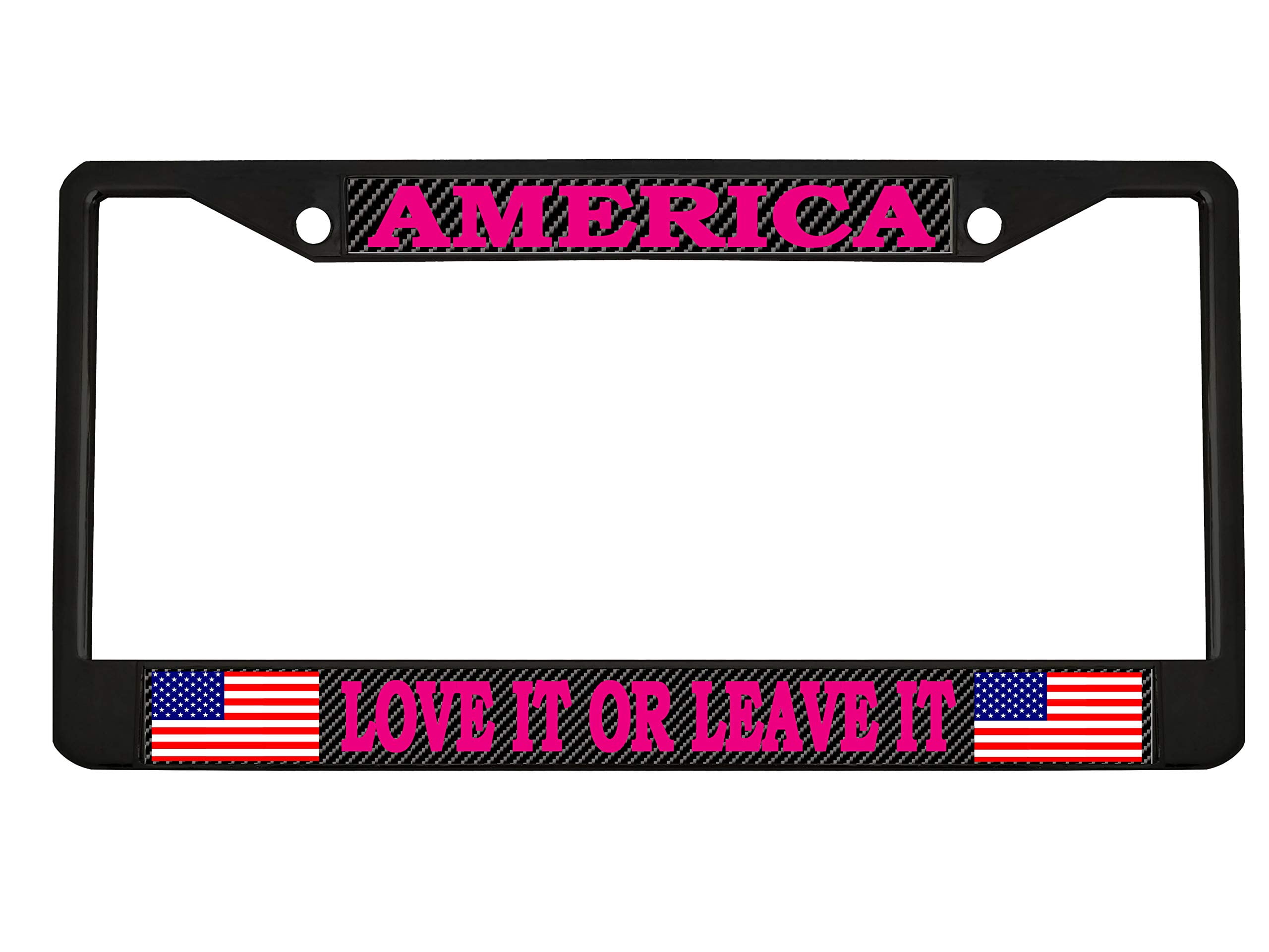 America Love It Or Leave It Style Metal License Plate Frame ...