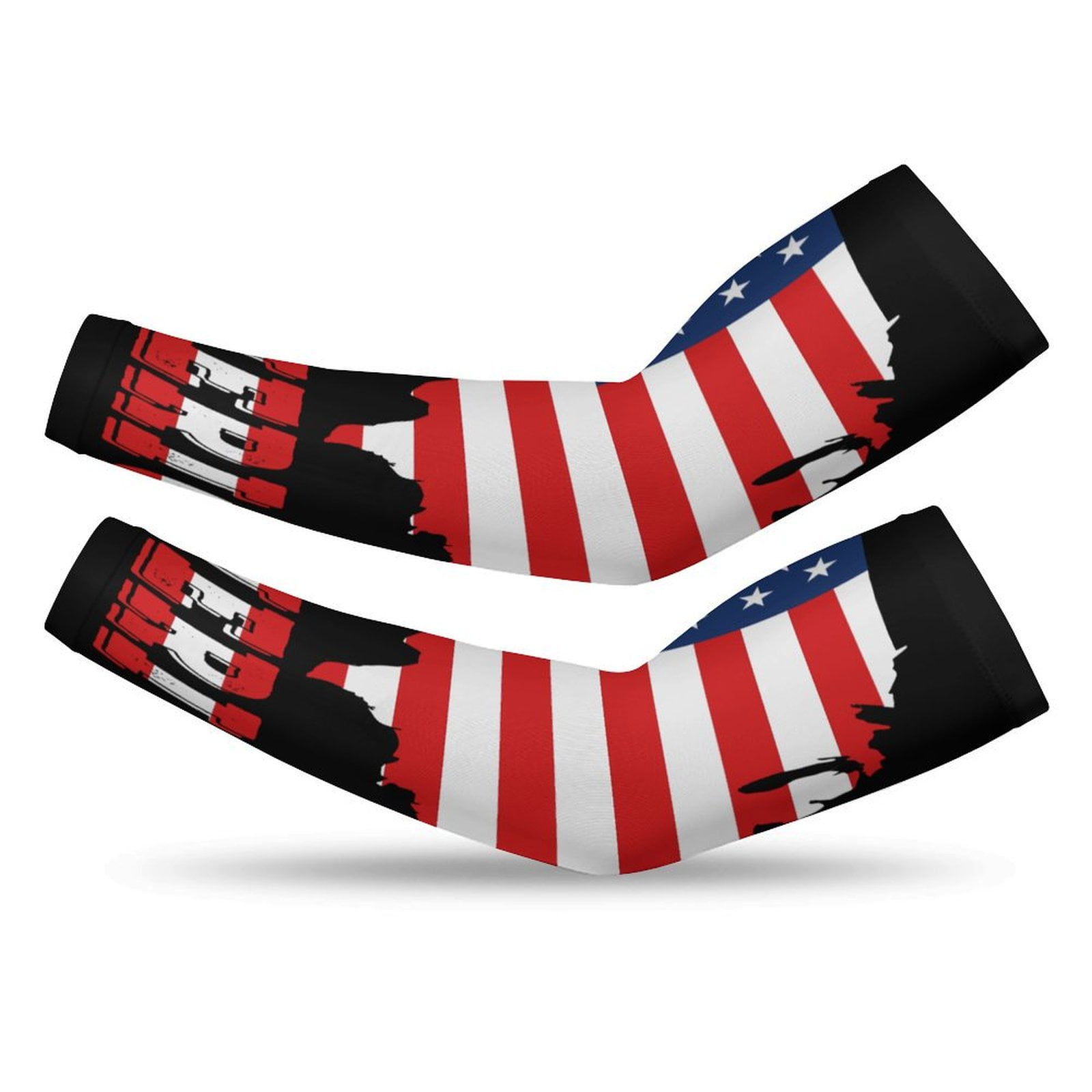 America Map Flag 1 Arm Sleeves,Cooling Gardening Arm Covers,Arm Sleeves ...