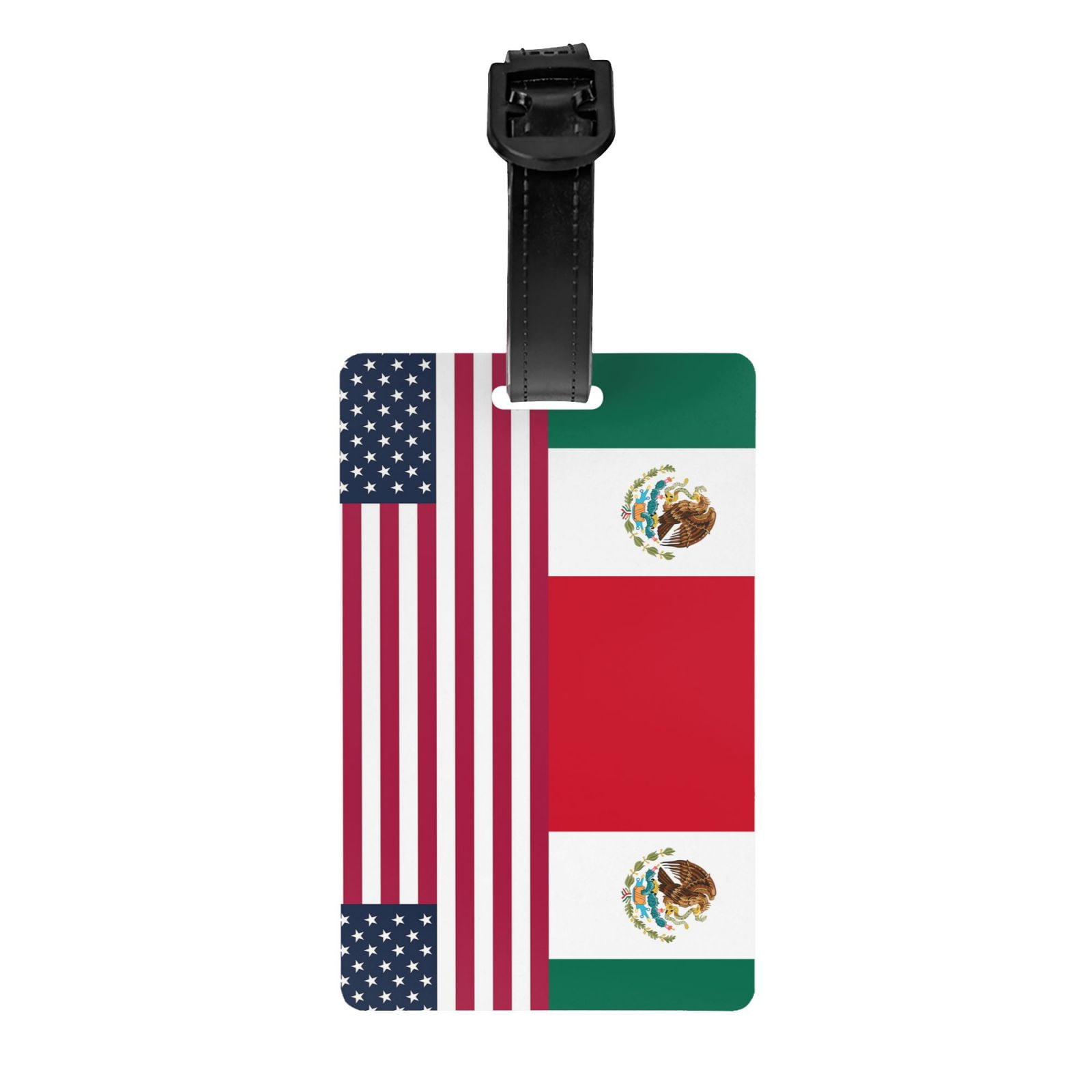America Mexico Flag Luggage Identifier Name Tag For Backpacks Suitcases ...