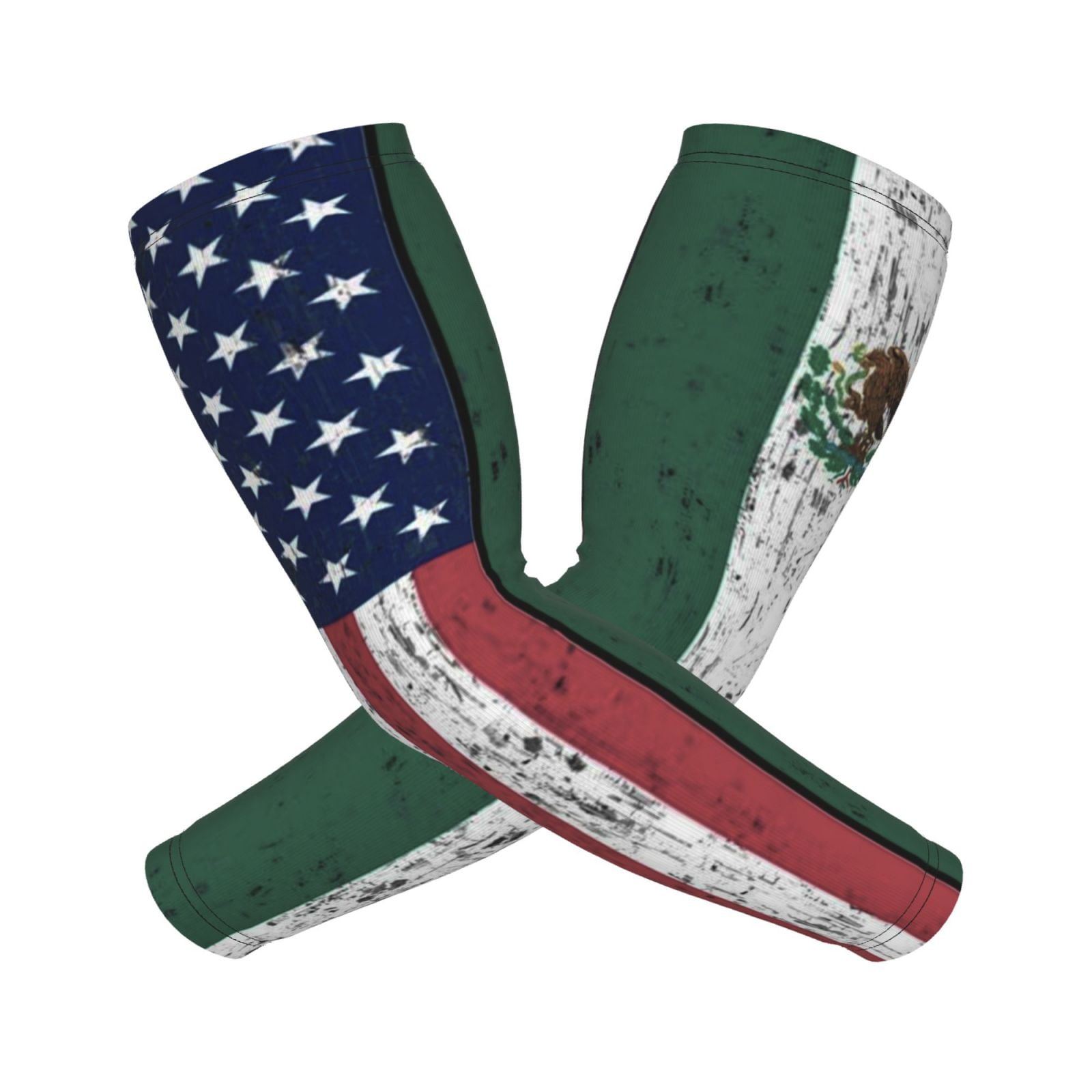 America Mexico Flag Sports Compression Arm Sleeves Football Baseball ...