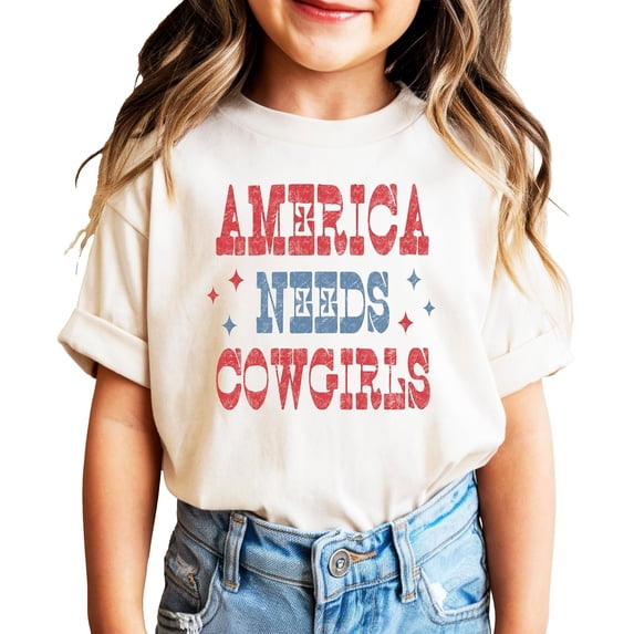 America Needs Cowgirls Shirt for Women Teens & Girls Vintage Western ...