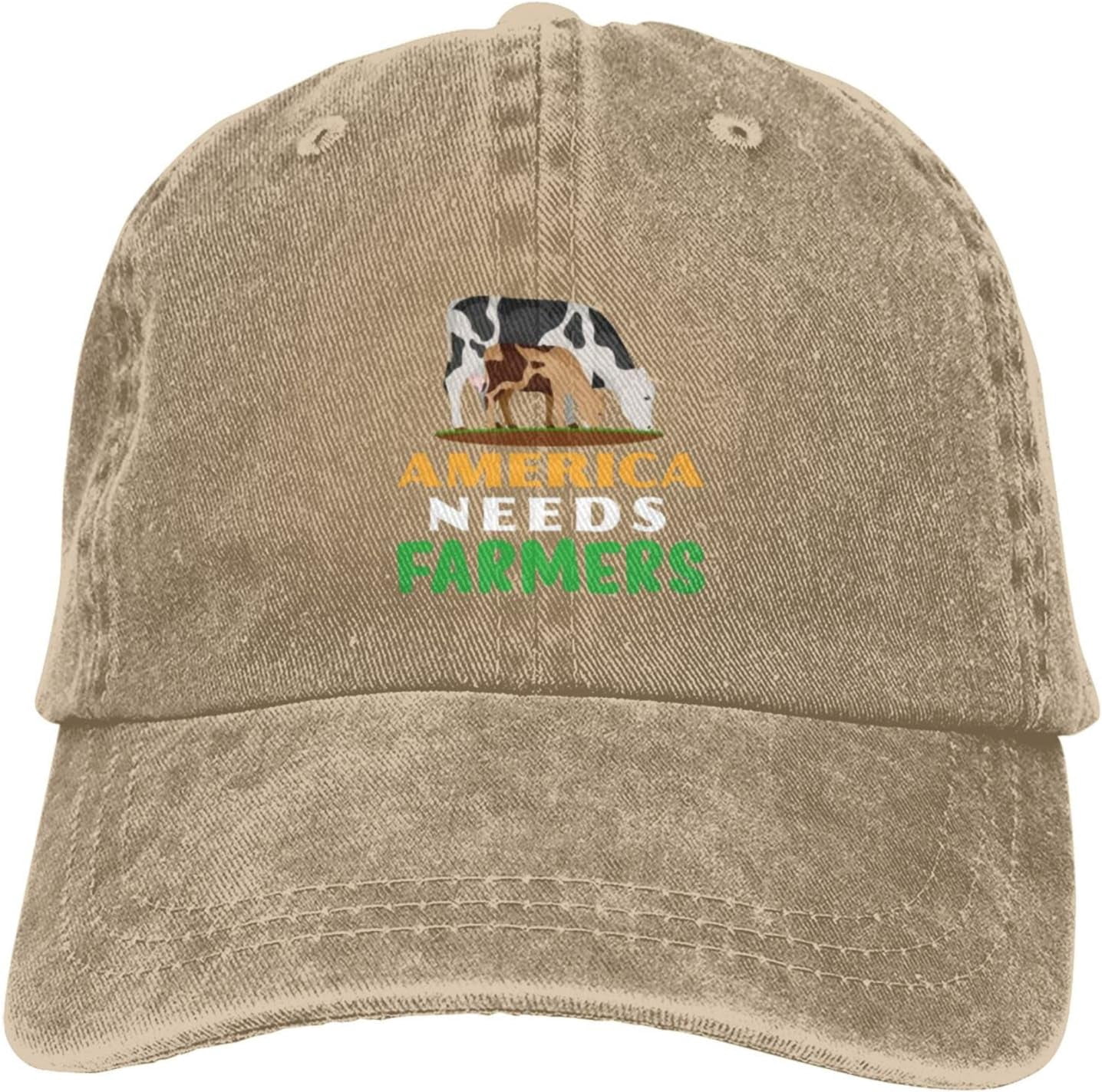 America Needs Farmers Baseball Cap Make Farmers Great Again Trucker Hat ...