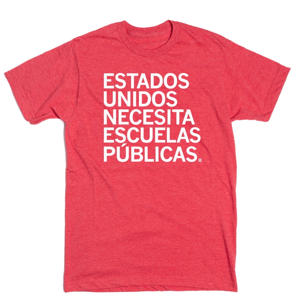 America Needs Public Schools Spanish Graphic Tee TShirt Gift - Walmart.com
