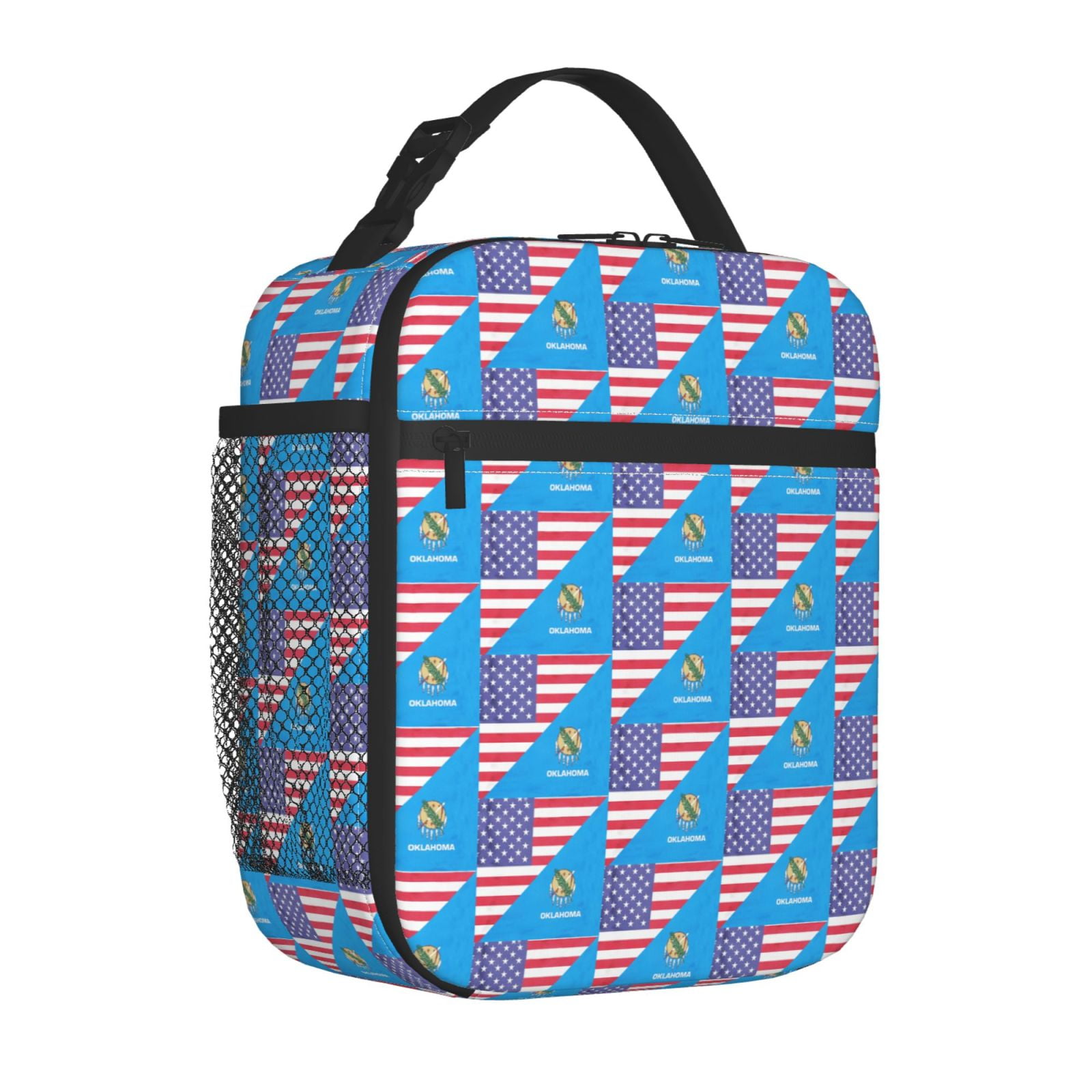 America Oklahoma Flag Insulated Lunch Bag for Men Women Reusable ...
