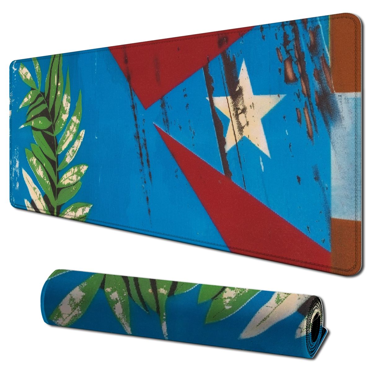 America Oklahoma State Flag Desk Mat Large Laptop Desk Pad Lock Side Mouse Pad for and Home ...