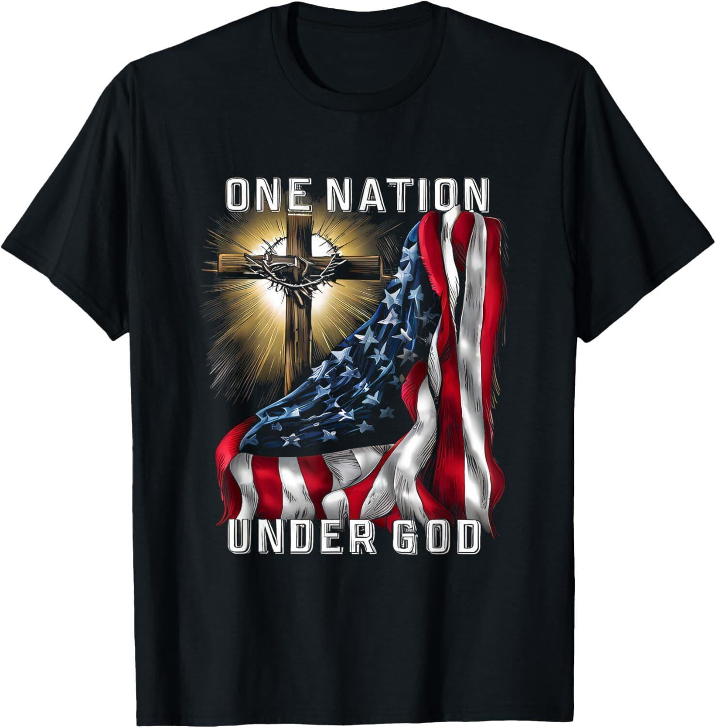 America One Nation Under God T-Shirt - Walmart.com