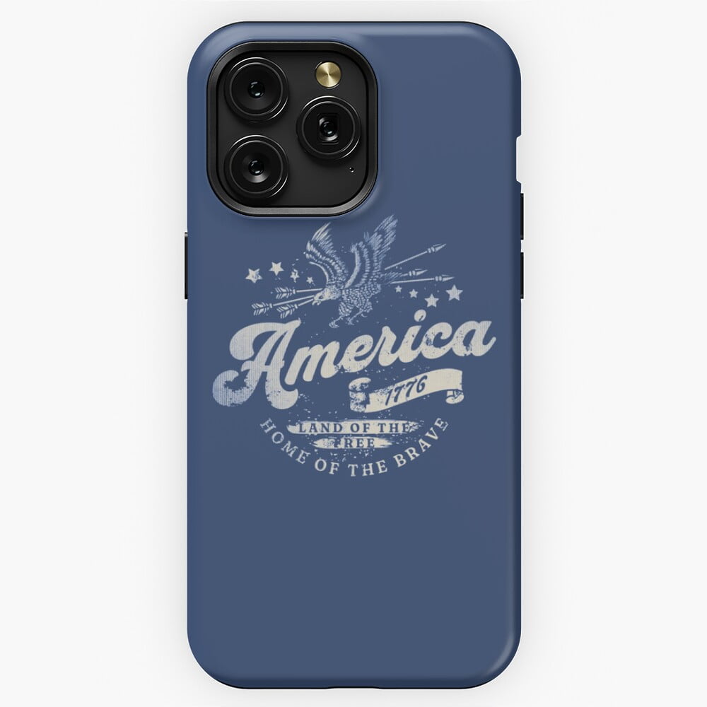 America Patriotic Eagle 1776 Vintage iPhone Case 17 to 11 Pro Max ...